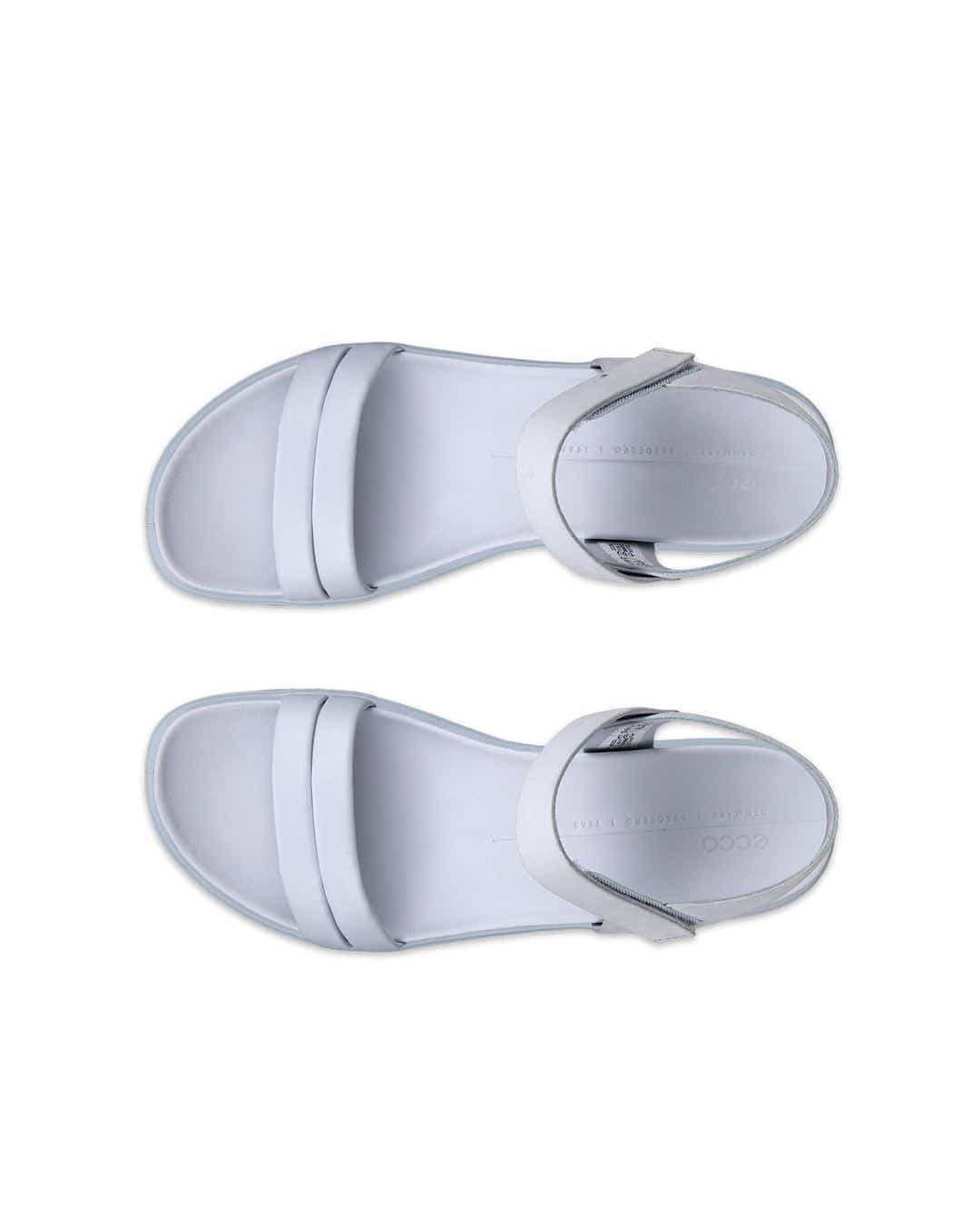 Women's ECCO® Flowt Wedge LX Leather Sandal | Blue