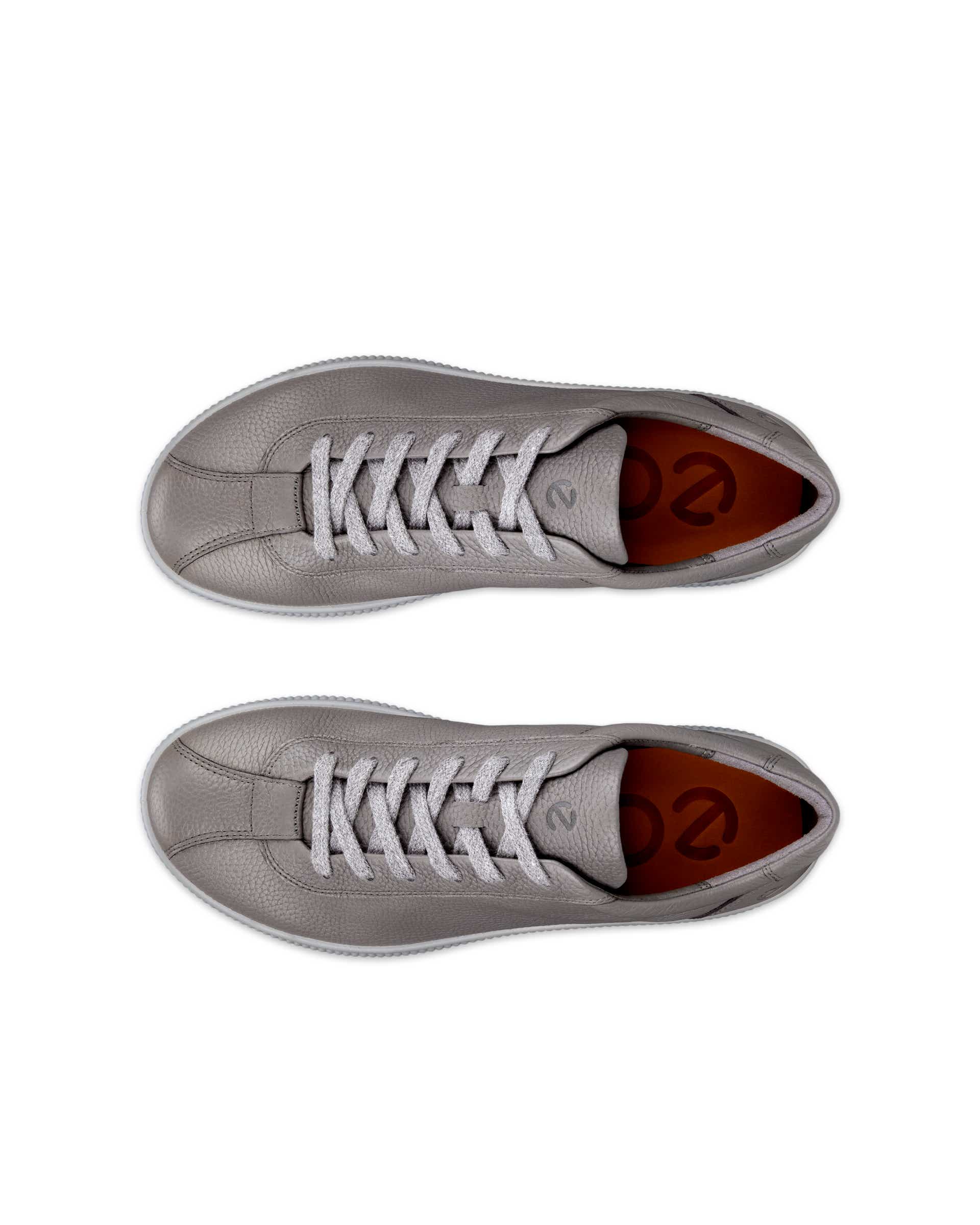Men's ECCO® Soft Zero Leather Sneaker | Grey