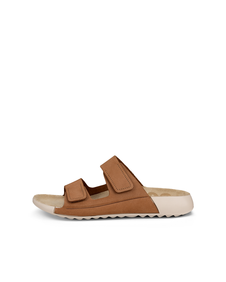 Women's ECCO® Cozmo Nubuck Two Strap Sandal | Brown
