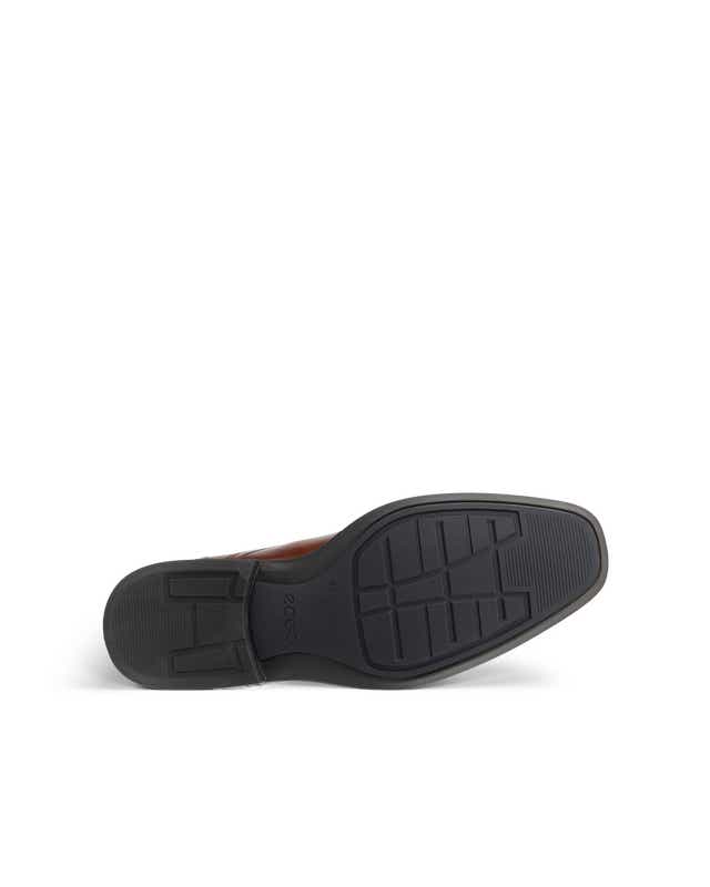 Men's ECCO® Metropole Milan Leather Slip-On Derby Shoe | Brown