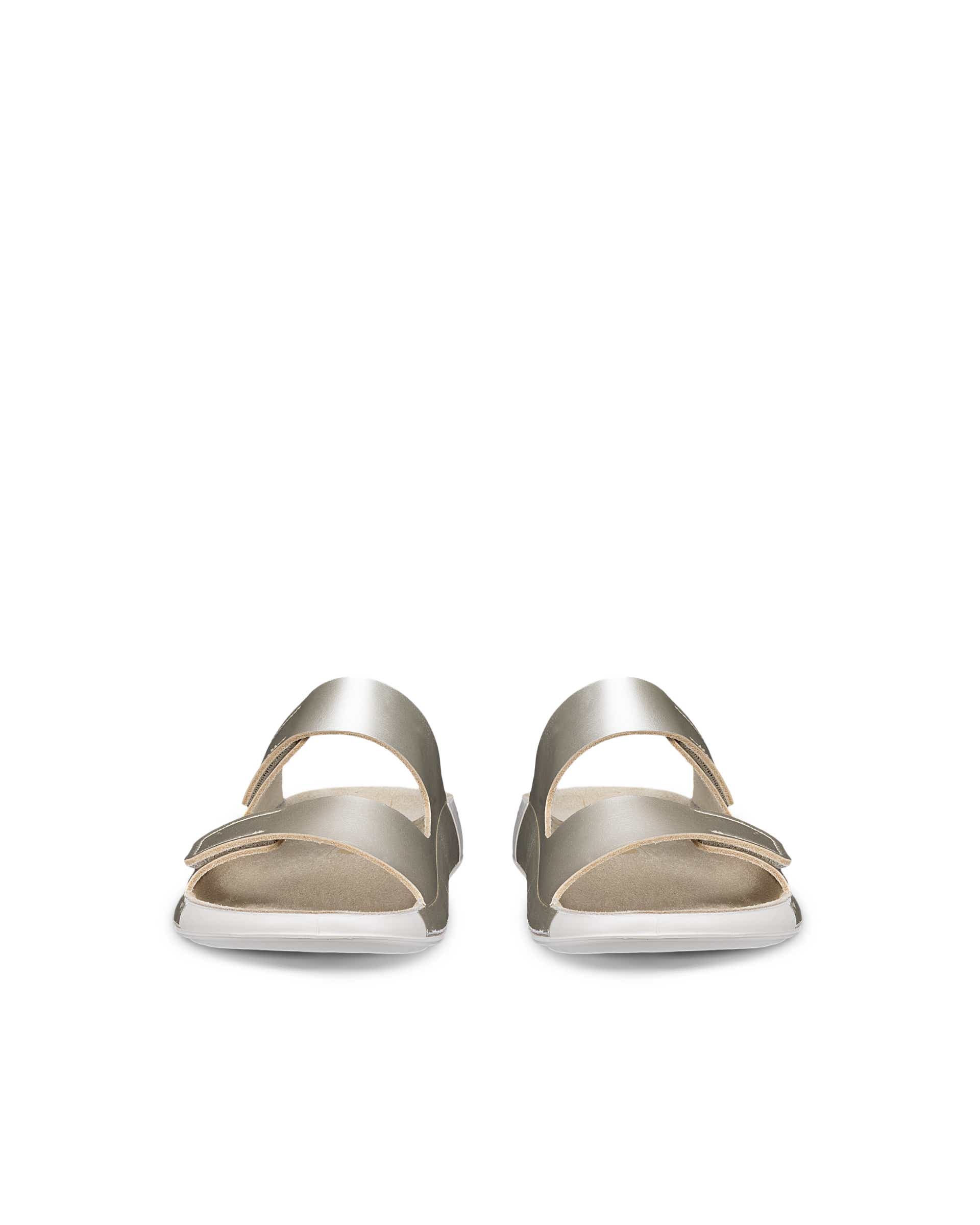 Women's ECCO® Cozmo Leather Two-Strap Sandal | Metallics
