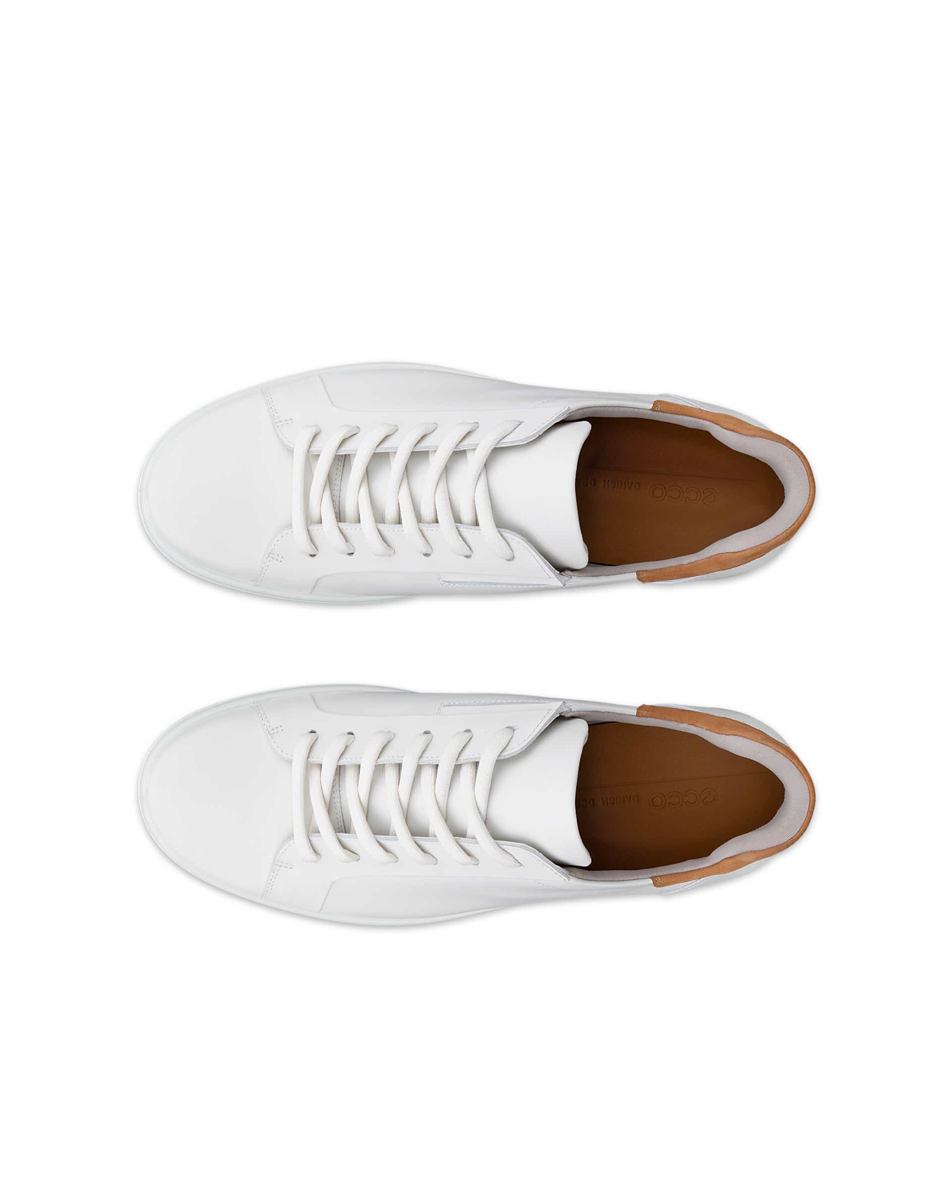 Men's ECCO® Soft 7 Leather Slip-In Sneaker | White