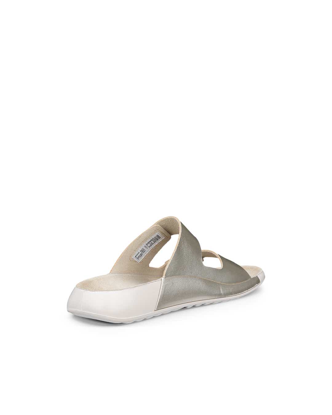 Women's ECCO® Cozmo Leather Two-Strap Sandal | Metallics
