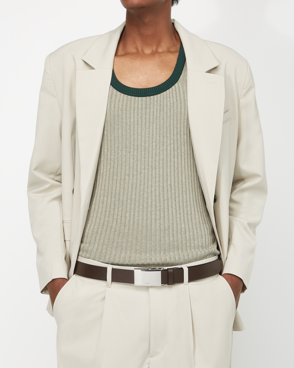ECCO ITALIAN ADJUST BELT | Brown