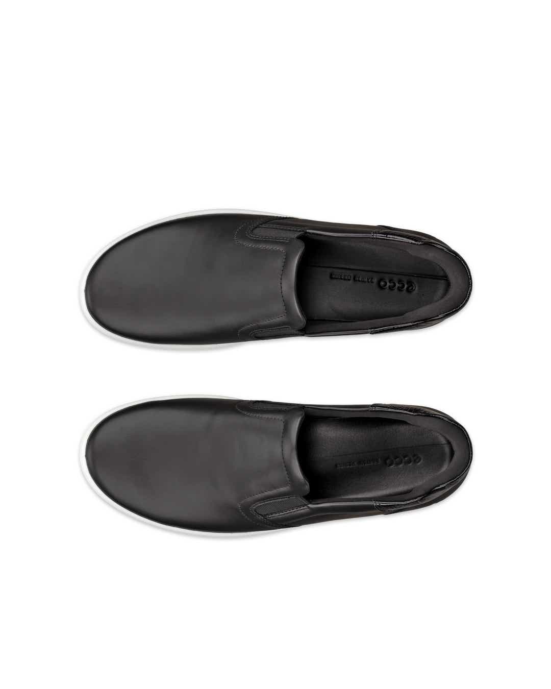 Women's ECCO® Soft 7 Slip-On Leather Sneaker | Black