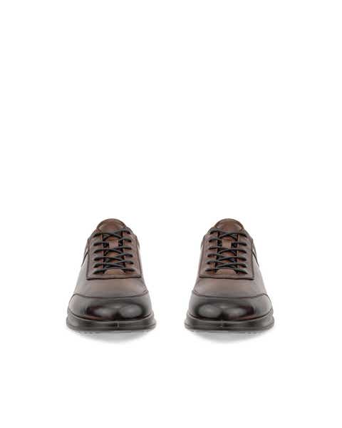 Men's ECCO® Aquet Leather Shoe | Brown