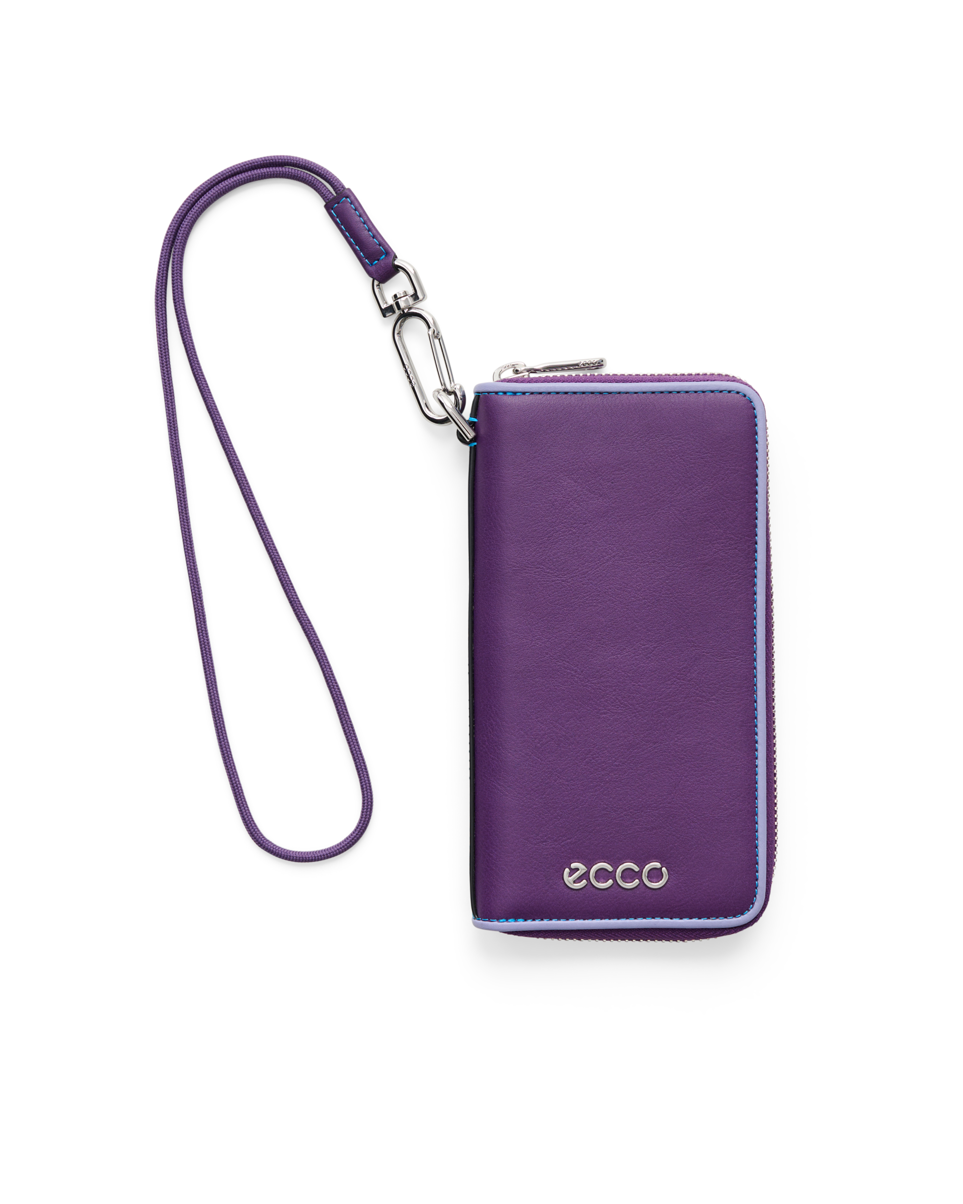ECCO Wallet Zip Around レザーウォレット | パープル