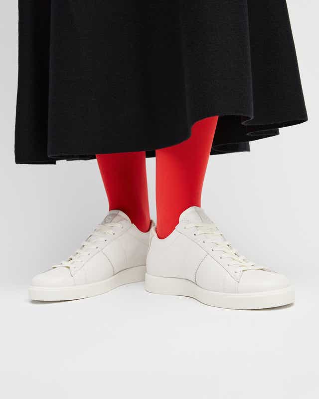 Women's ECCO® Street Lite Leather Sneaker | Black