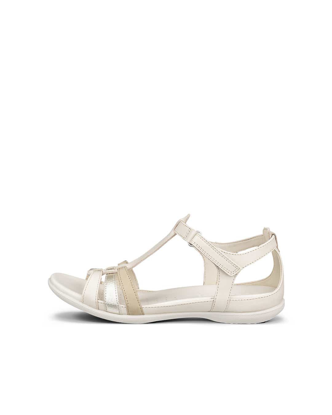 Women's ECCO® Flash Leather T-Bar Sandal | Beige