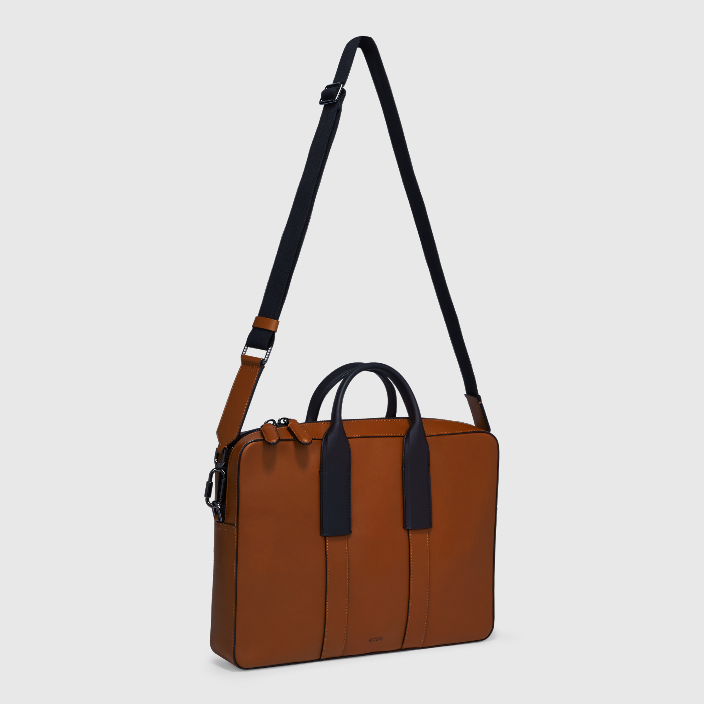 ECCO® City Leather Laptop Bag | Brown