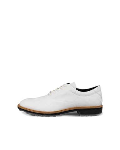 Men's ECCO® Golf Classic Hybrid Leather Golf Shoe | White