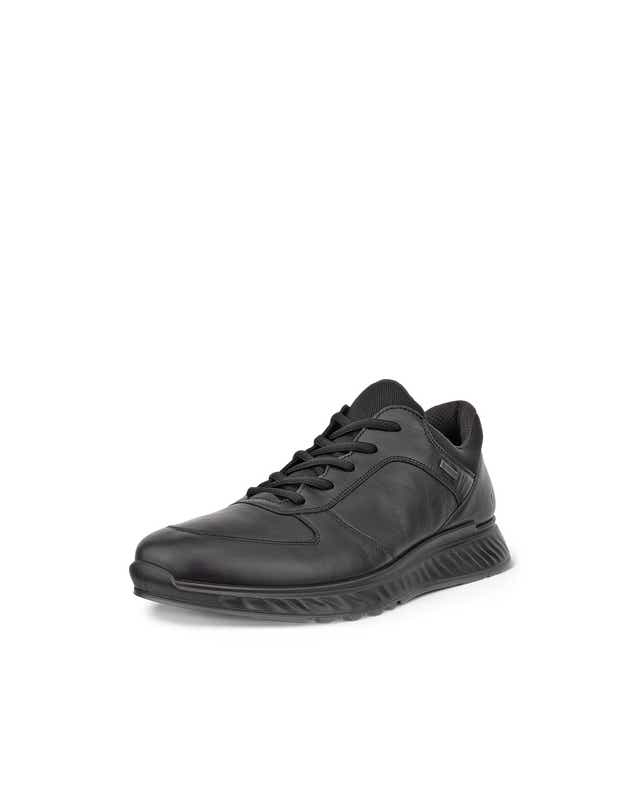 Men's ECCO® Exostride Low Leather Gore-Tex Outdoor Sneaker | Black