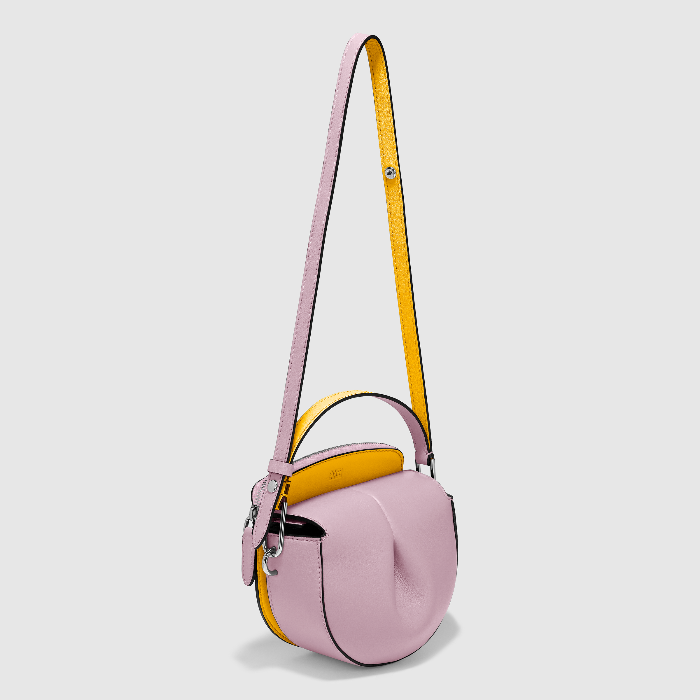 ECCO® E-Spot Leather Saddle Bag | Yellow