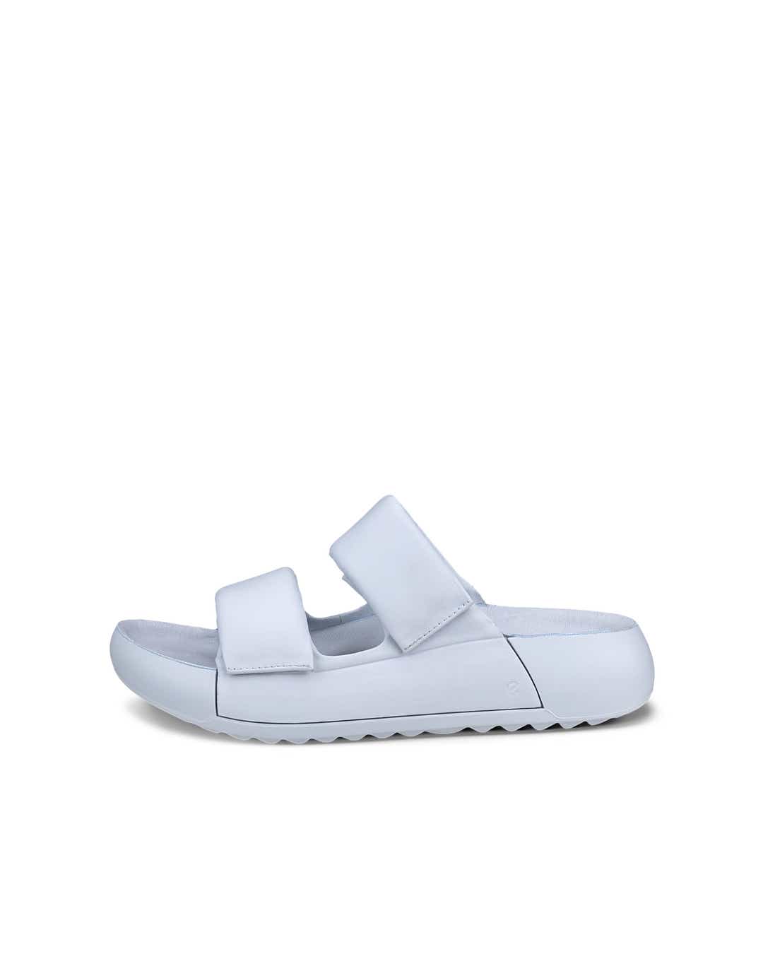 ECCO Cozmo Sandal PF ウィメンズ レザー2ストラップサンダル | ブルー