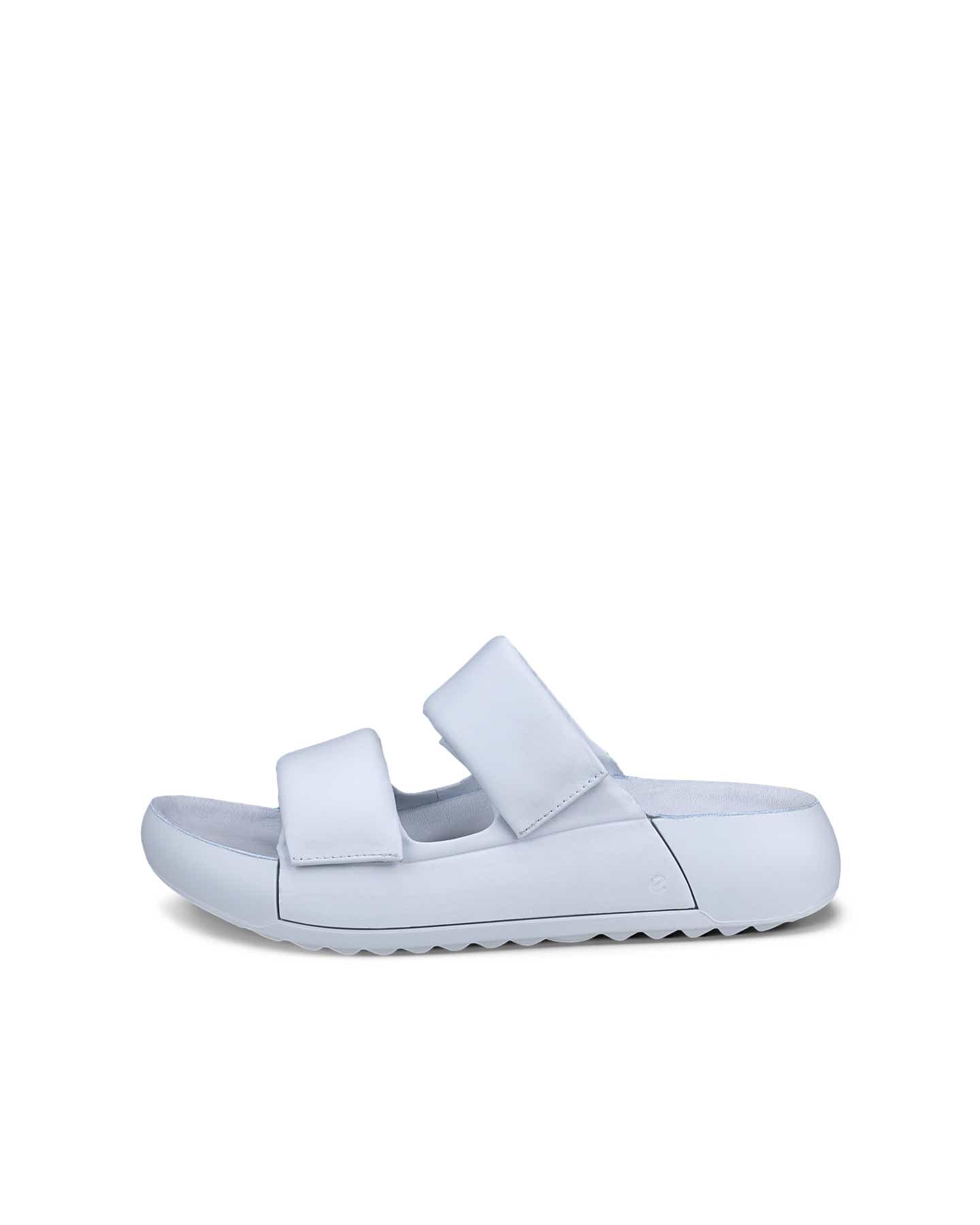 ECCO Cozmo Sandal PF ウィメンズ レザー2ストラップサンダル | ブルー