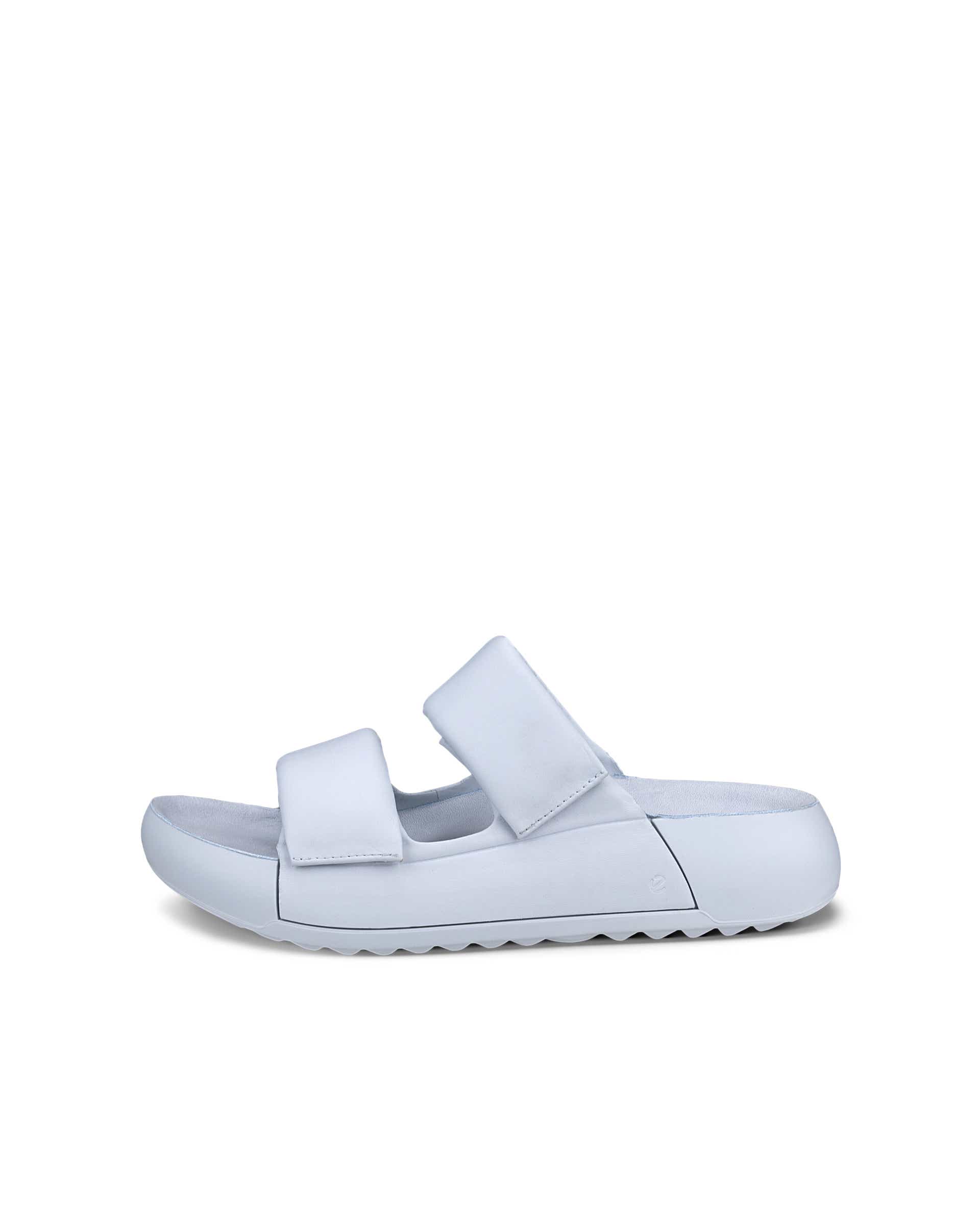 ECCO Cozmo Sandal PF ウィメンズ レザー2ストラップサンダル | ブルー