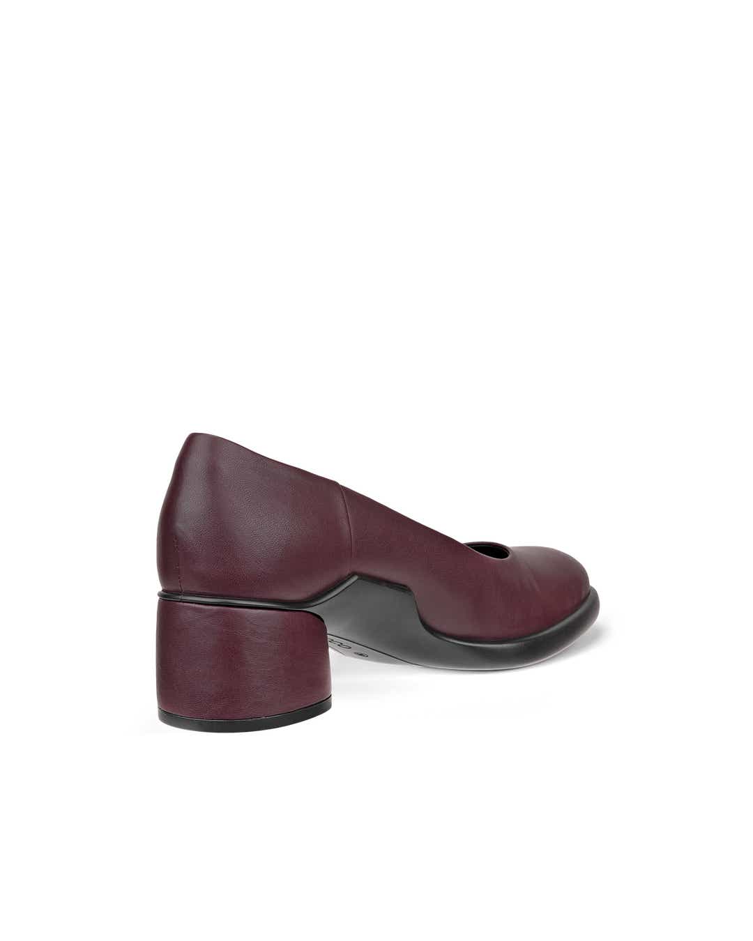 Women's ECCO® Sculpted LX 35 Leather Block-Heeled Pump | Purple