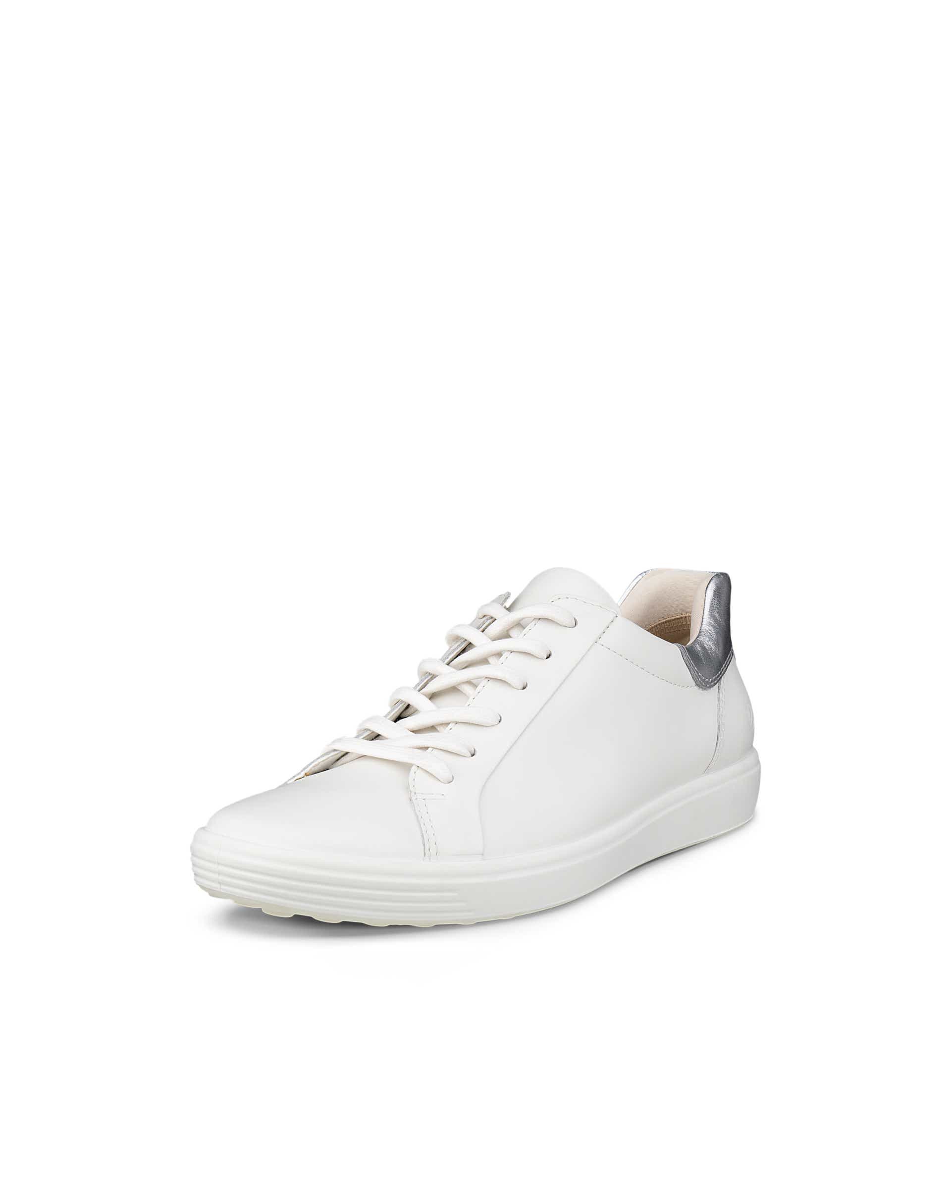 Women's ECCO® Soft 7 Leather Slip-In Sneaker | White