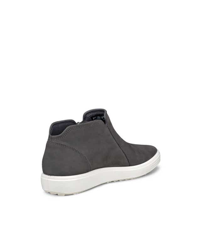 Women's ECCO® Soft 7 Nubuck Zip Bootie | Grey