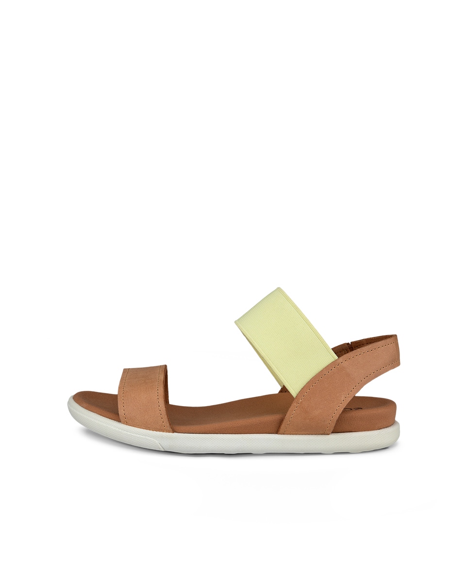 Women s ECCO Damara Nubuck Sandal Brown