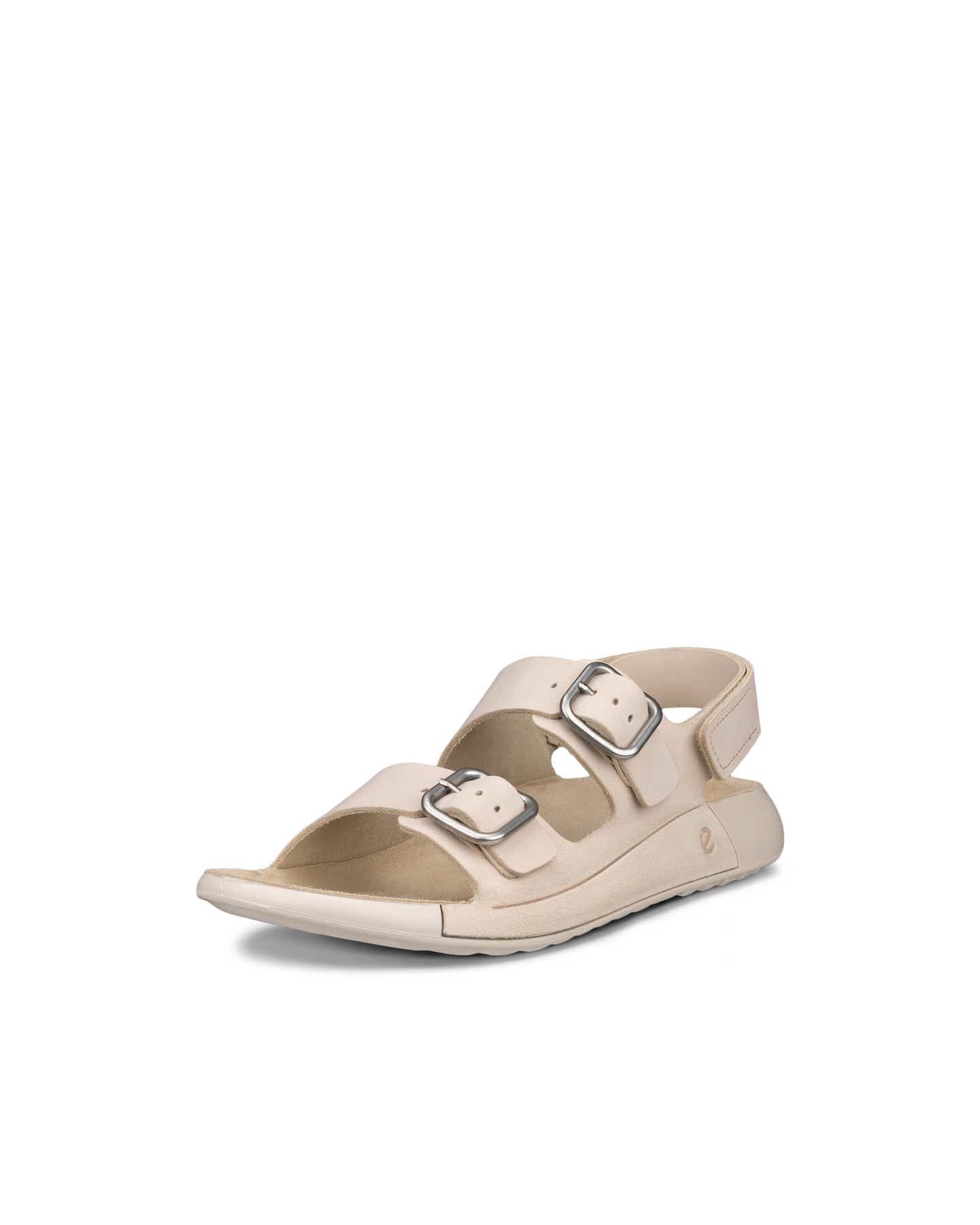 ECCO® Cozmo sandale en nubuck deux brides pour femme | Beige