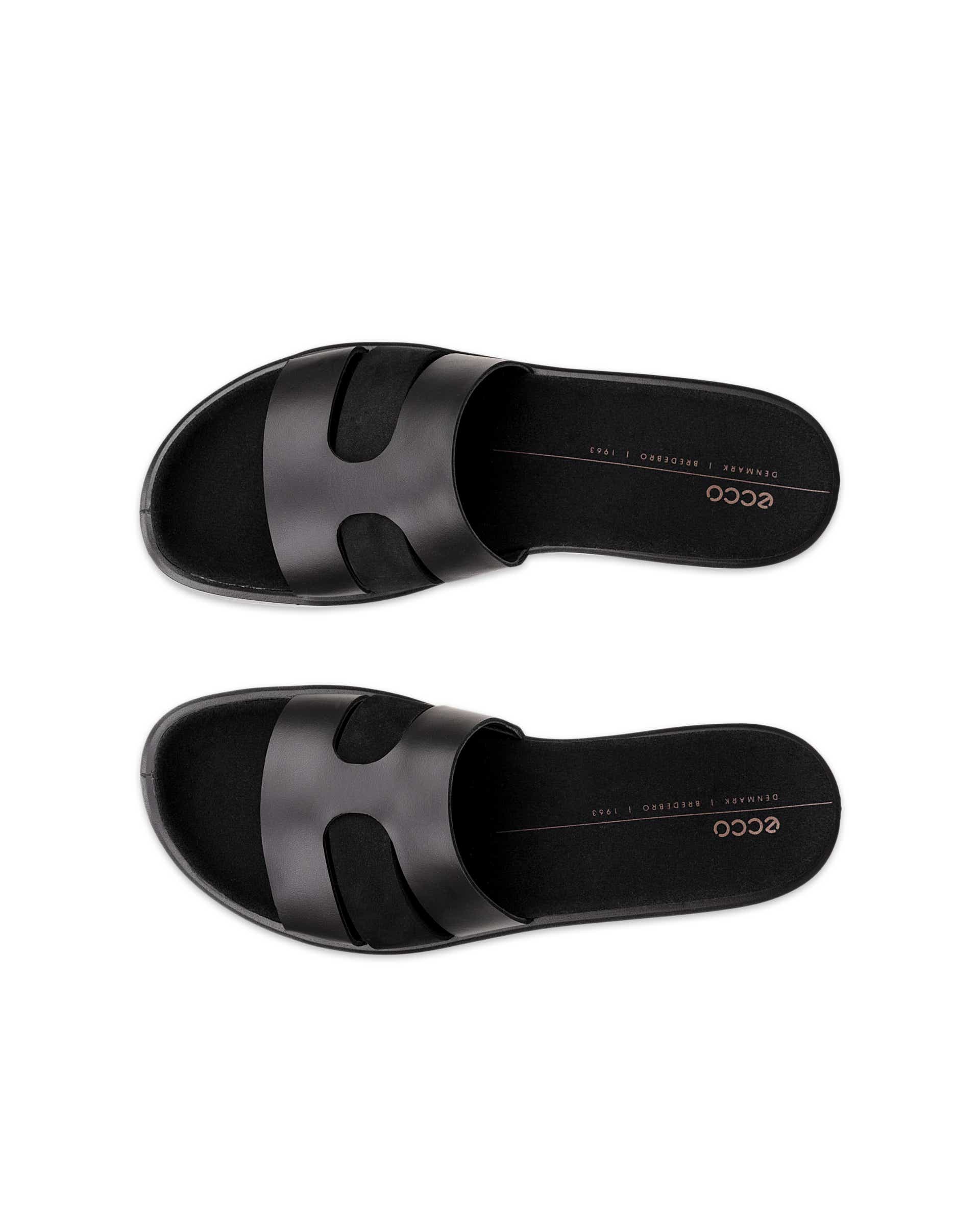 Women's ECCO® Flowt Leather Slide | Black