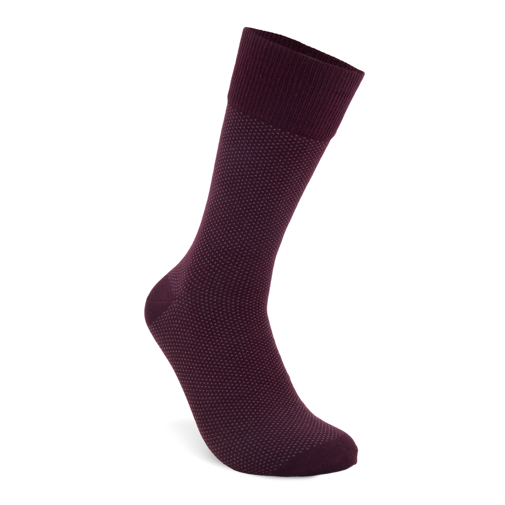 ECCO Men's Classic Birds Eye Mid-cut Socks | Red