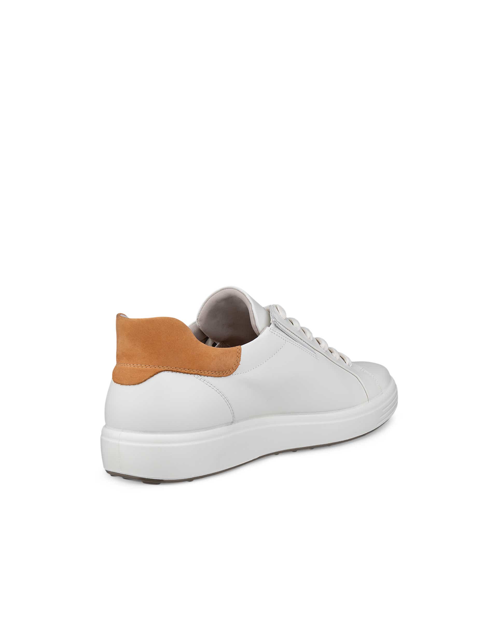 Men's ECCO® Soft 7 Leather Slip-In Sneaker | White