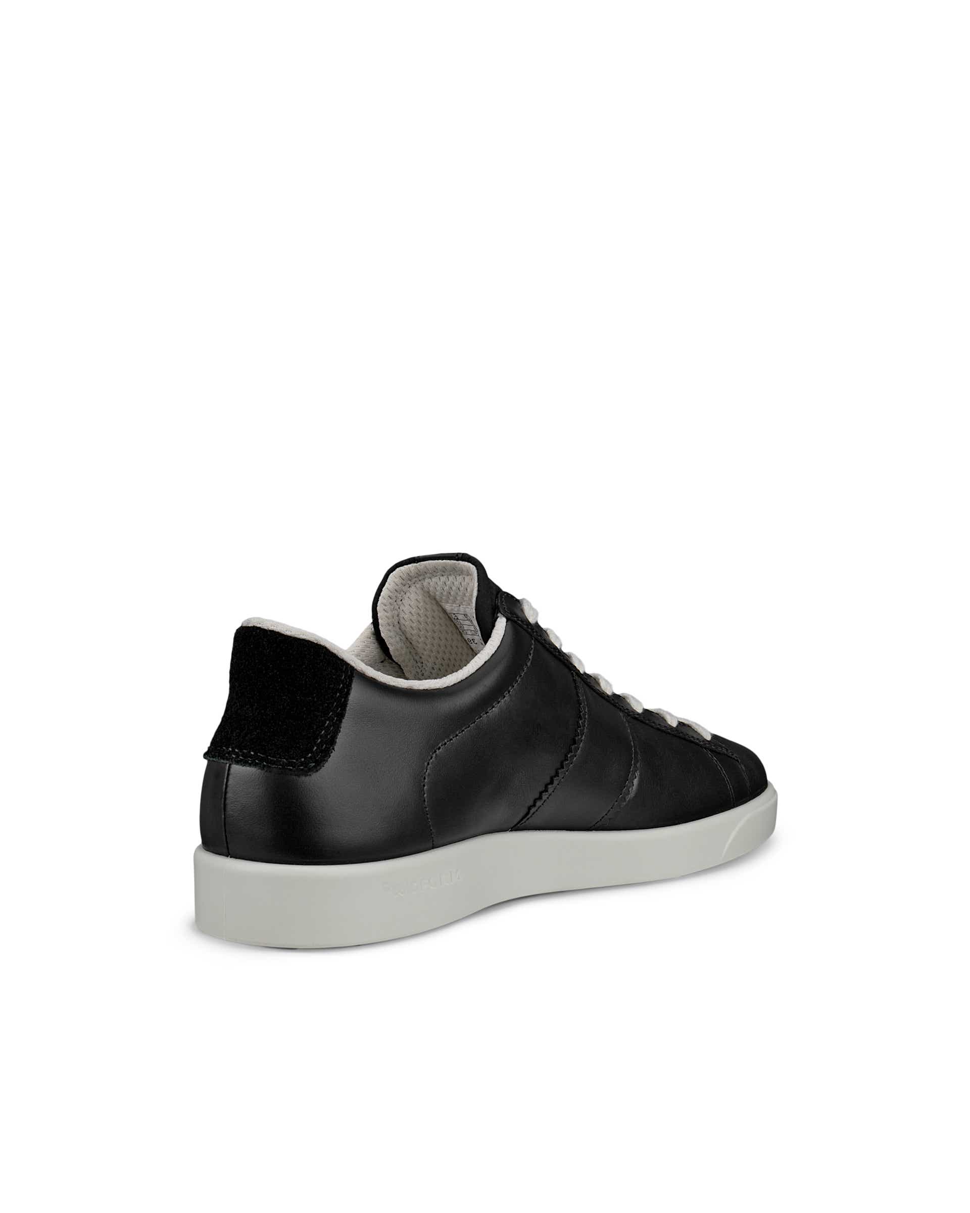Women's ECCO® Street Lite Leather Sneaker | Black