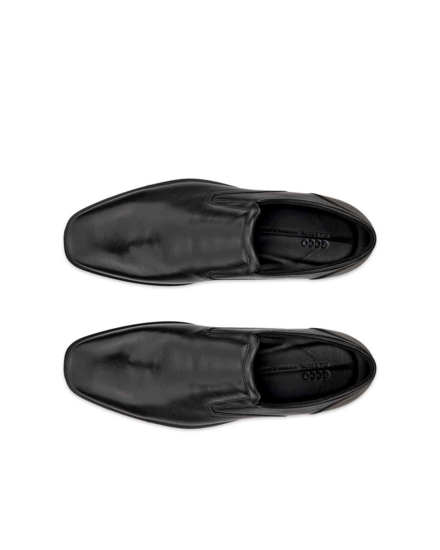 Men's ECCO® Metropole Milan Leather Slip-On Derby Shoe | Black