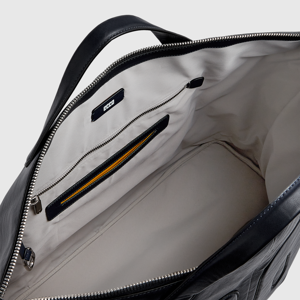 ECCO® E Weekender Leather Tote Bag | Blue