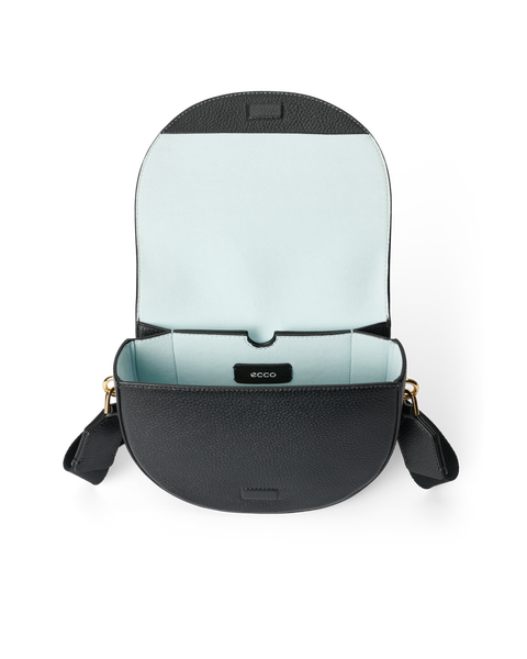 ECCO® Leather Saddle Bag | Black