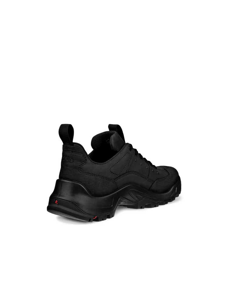 ECCO Offroad メンズ ヌバックウォータープルーフハイキングスニーカー | ブラック