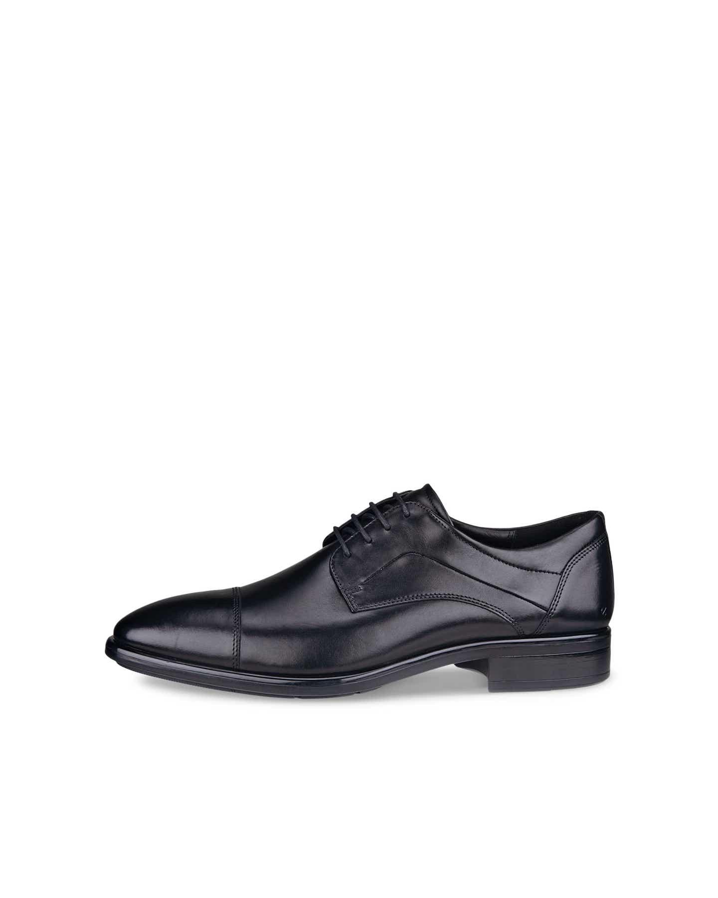 Men's ECCO® Citytray Leather Derby Shoe | Black