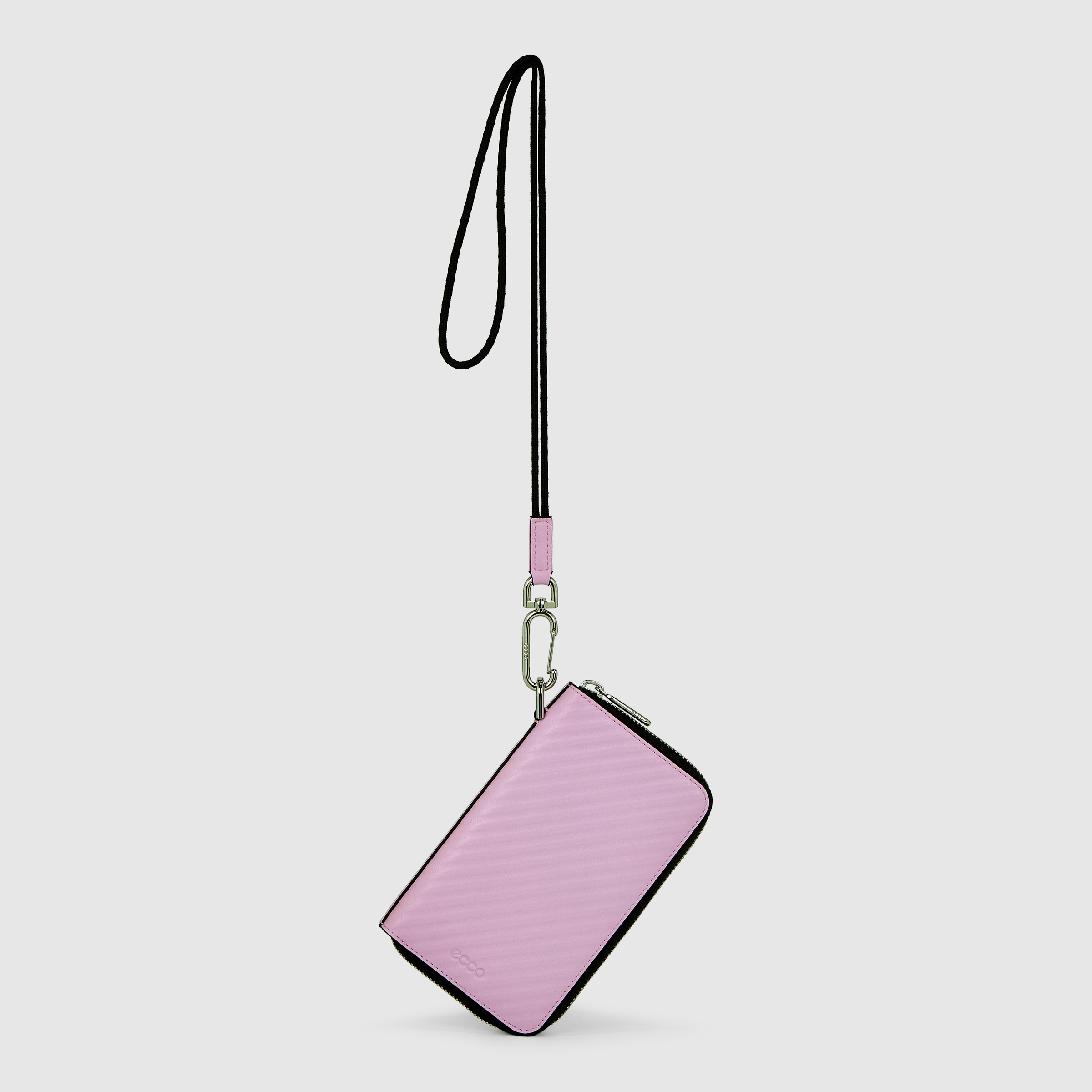 ECCO® Groove Leather Large Phone Wallet | Pink