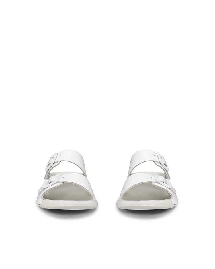 Women's ECCO® Cozmo Leather Two Strap Sandal | White