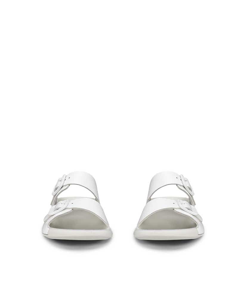 ECCO Cozmo Sandal ウィメンズ レザー2ストラップサンダル | ホワイト