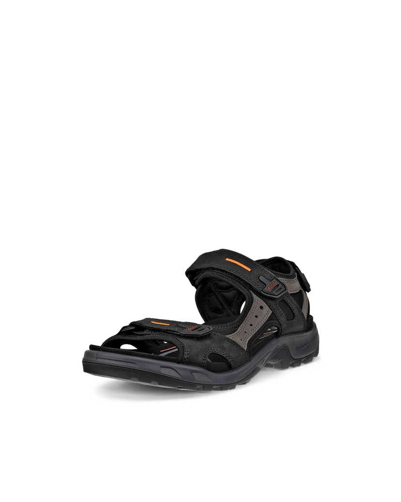 Men's ECCO® Offroad Nubuck Outdoor Sandal | Black