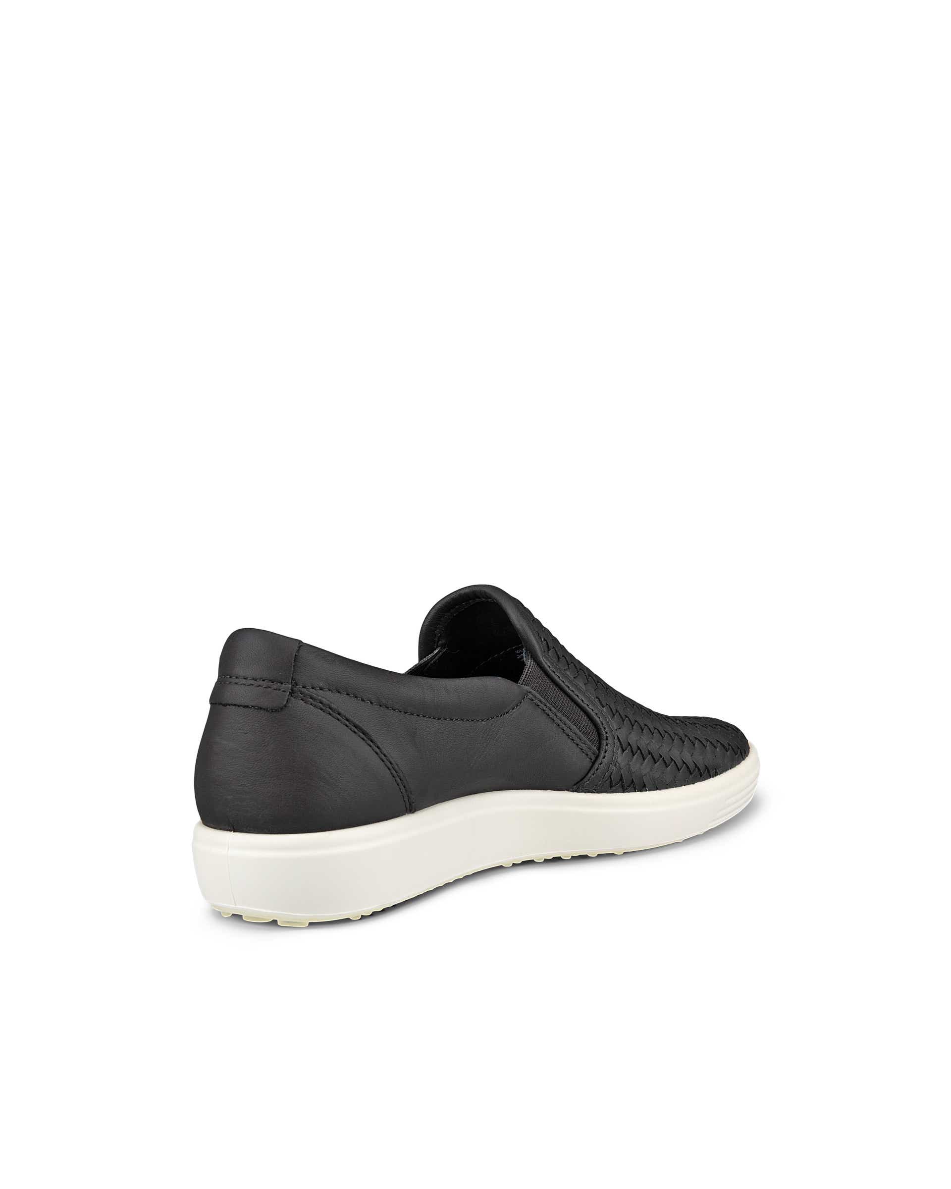 Women's ECCO® Soft 7 Leather Slip-On | Black