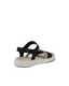 Women's ECCO® Flowt Nubuck Flat Sandal | Black