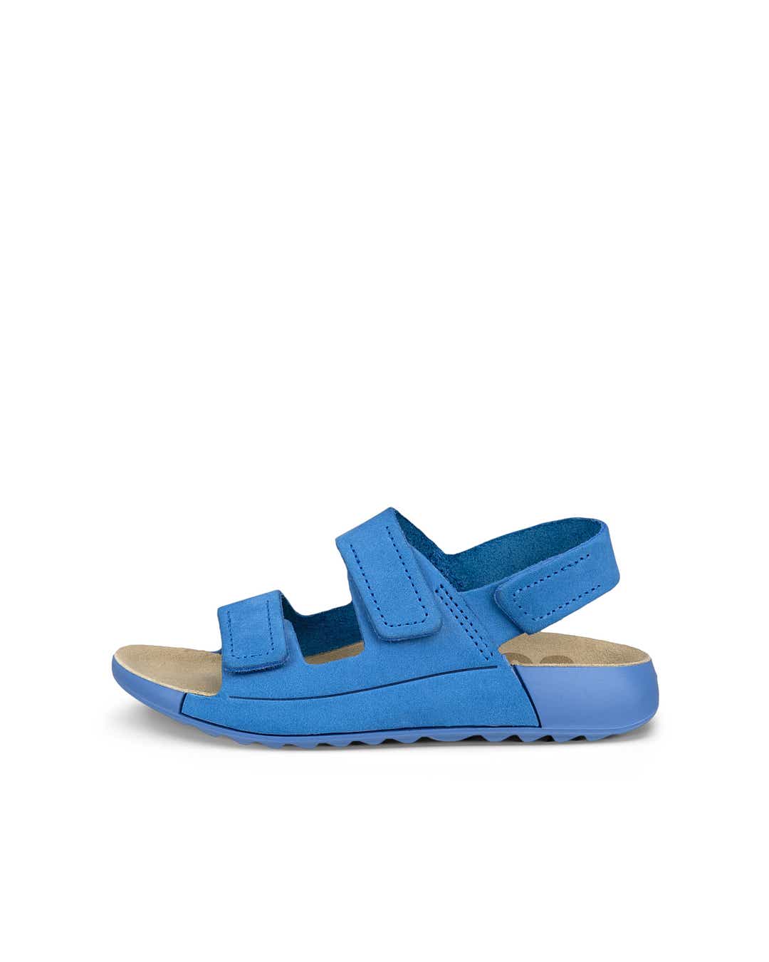 Kids' ECCO® Cozmo Nubuck Two Strap Sandal | Blue