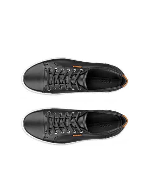 Men's ECCO® Soft 7 Leather Sneaker | Black