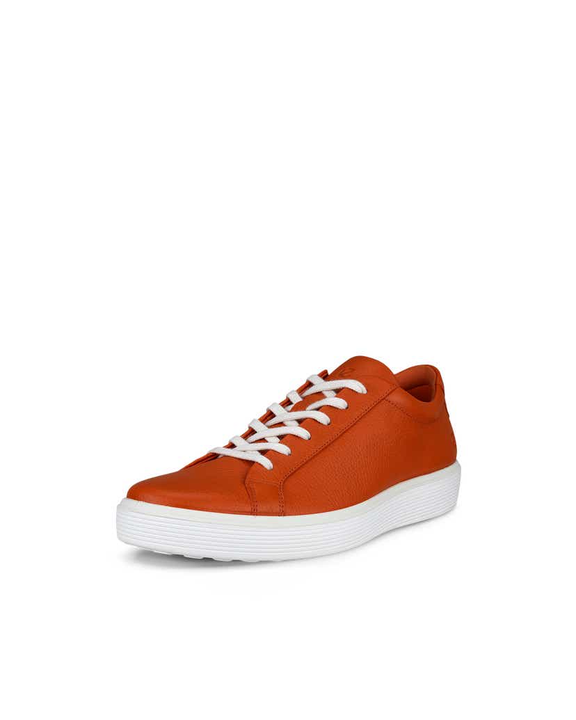 Men's ECCO® Soft 60 Leather Sneaker | Orange