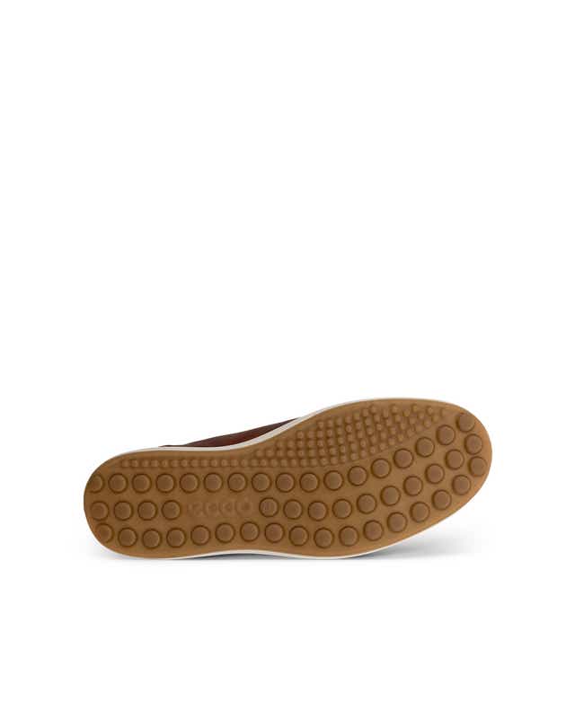 Men's ECCO® Soft 7 Leather Sneaker | Brown