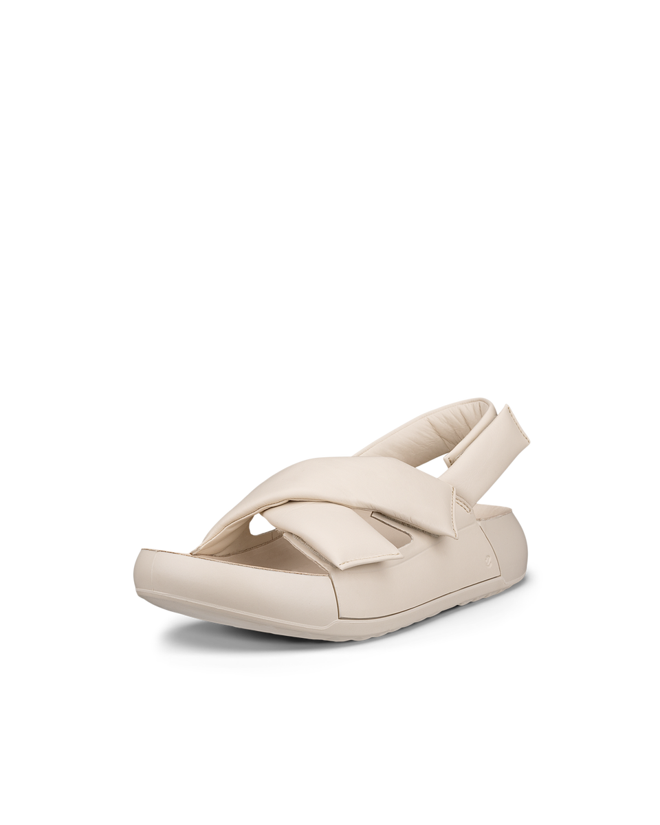 Women's ECCO® Cozmo PF Leather Sandal | Brown