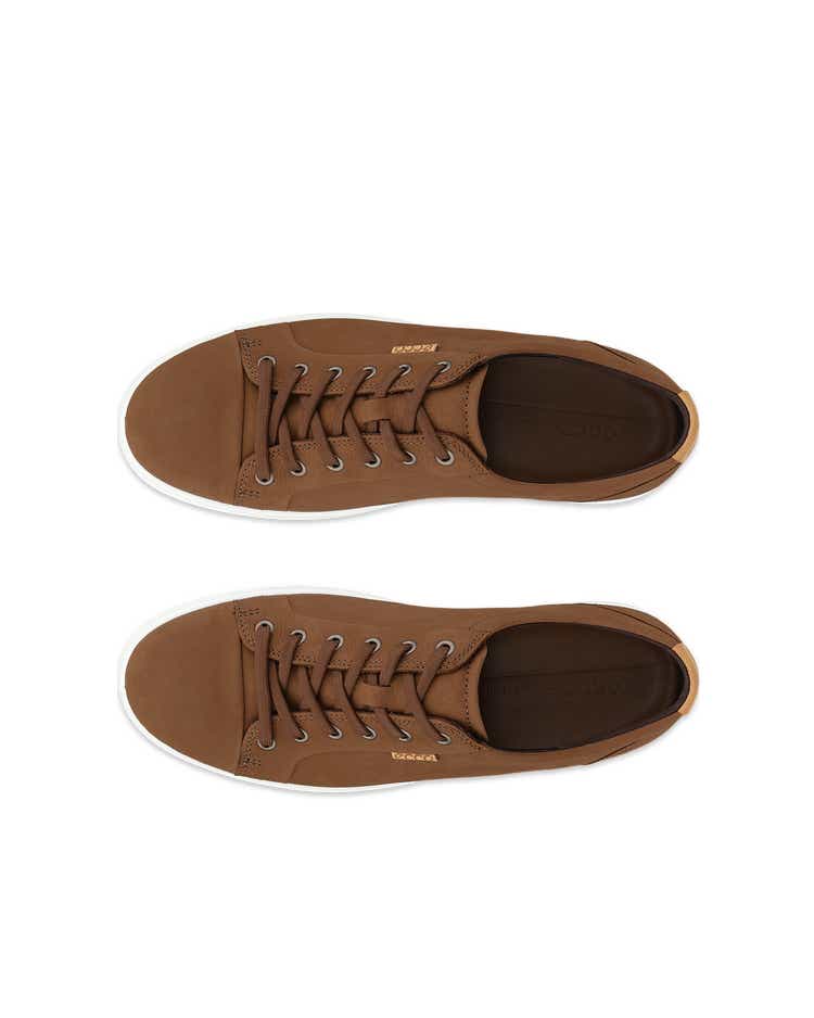 Men's ECCO® Soft 7 Nubuck Sneaker | Brown