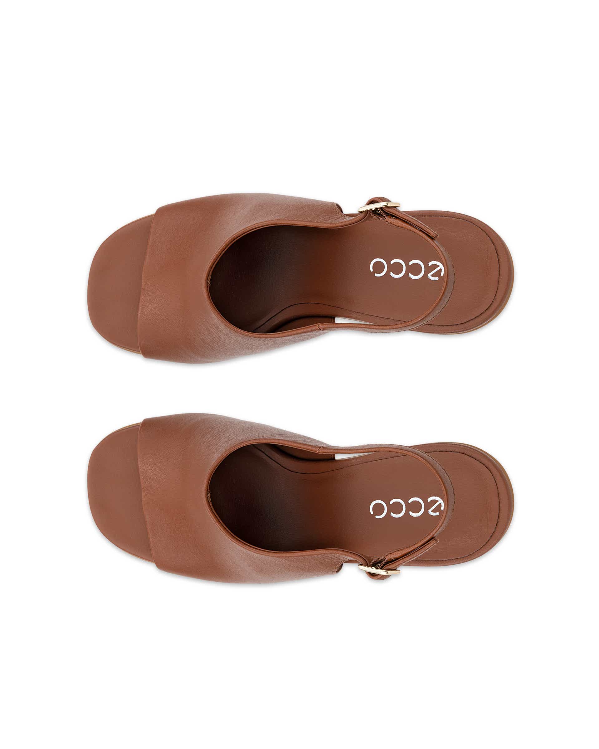 ECCO® Sculpted Alba 65 Dames leren sandaal met hak | Bruin