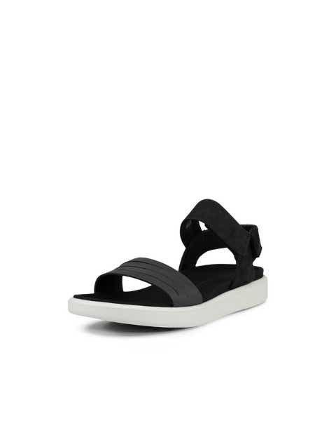 Women's ECCO® Flowt Nubuck Sandal | Black