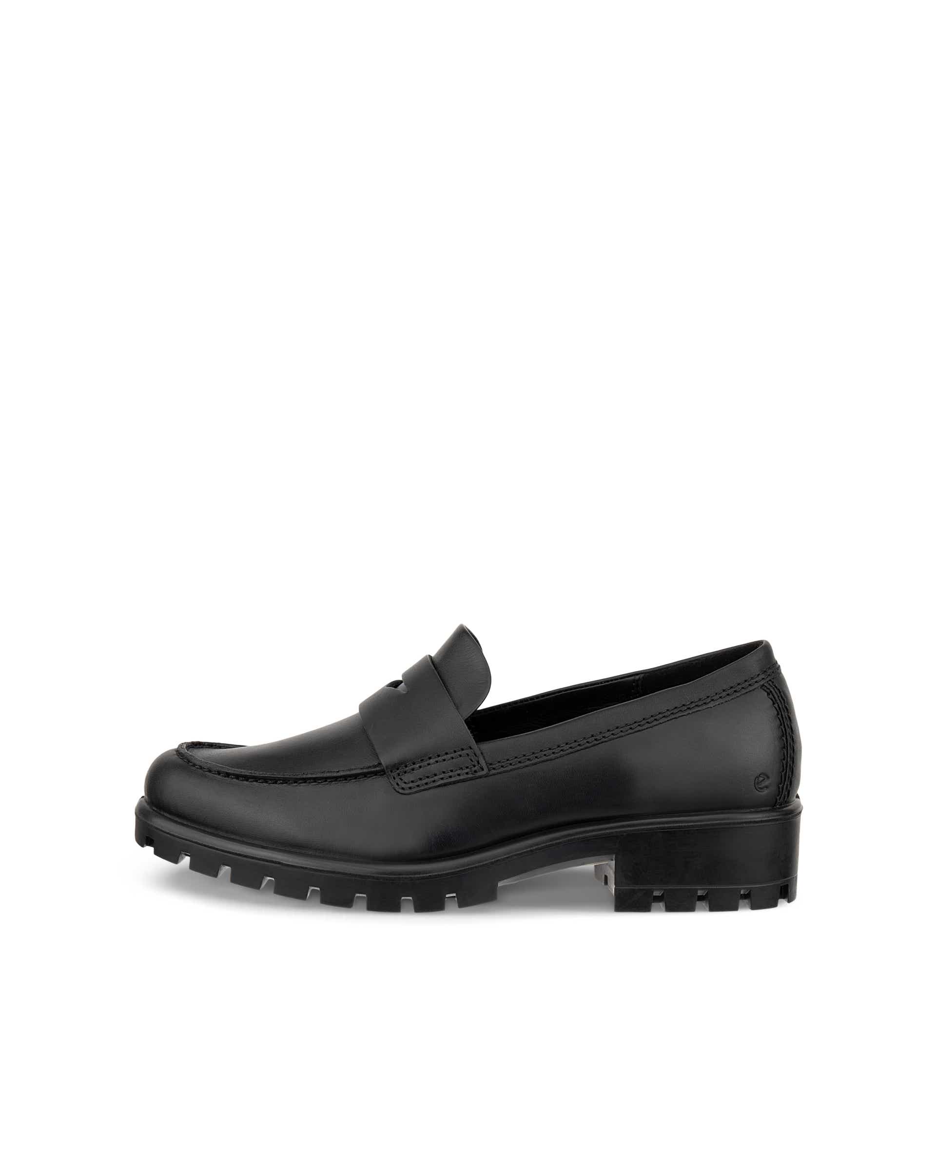 Women's ECCO® Modtray Leather Loafer | Black
