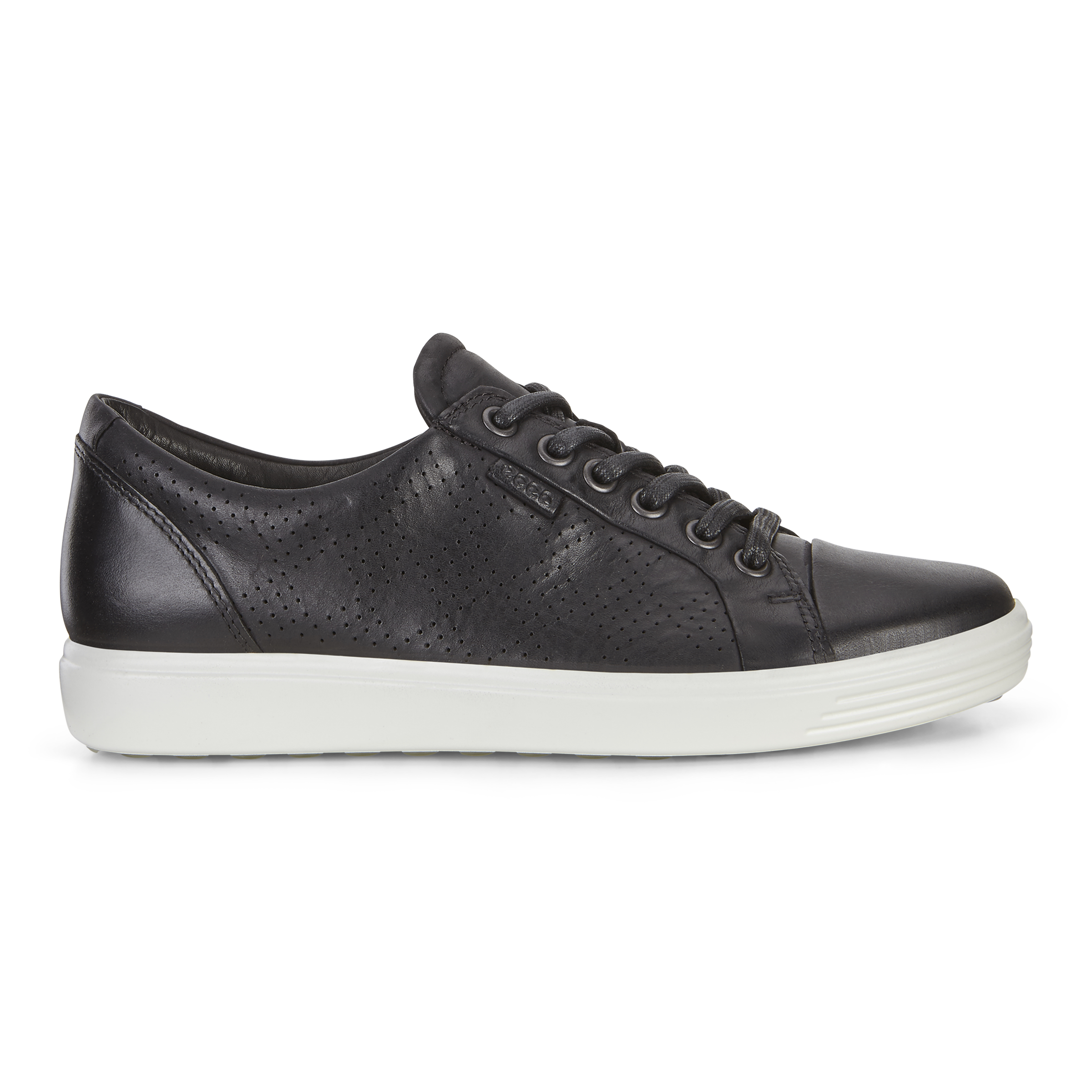 ECCO Soft 7 Perf Lacé Pour Femmes | Black